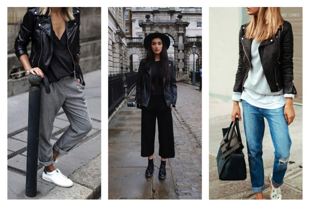 Wardrobe Staples: The Black Leather Biker Jacket - WearsMyMoney